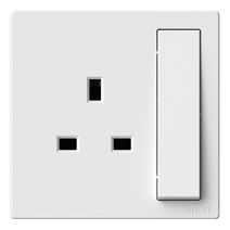 581382 SIMON M3 13A BS Socket w/Switch | HAP